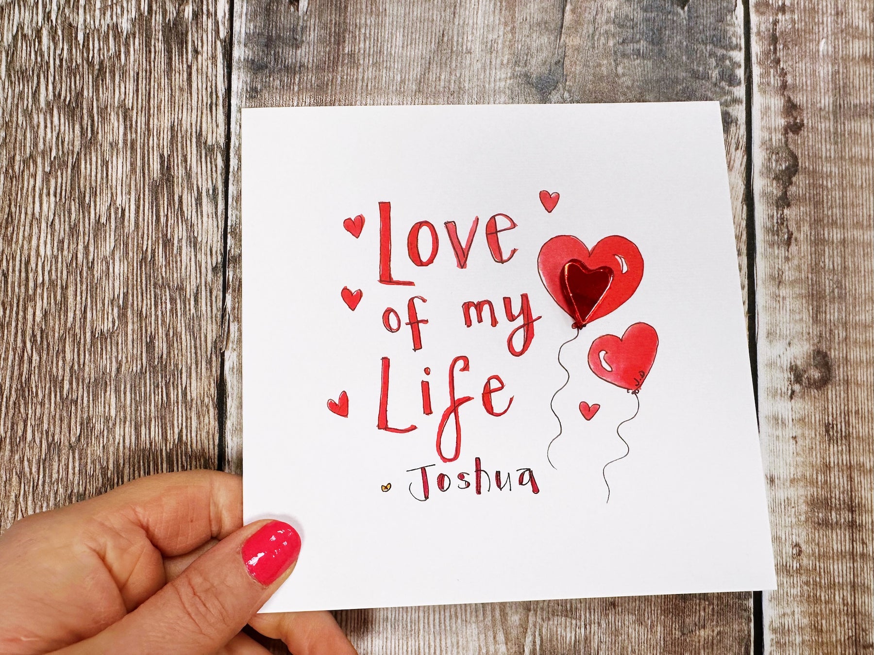 Love of my life- personalised – Little Heart